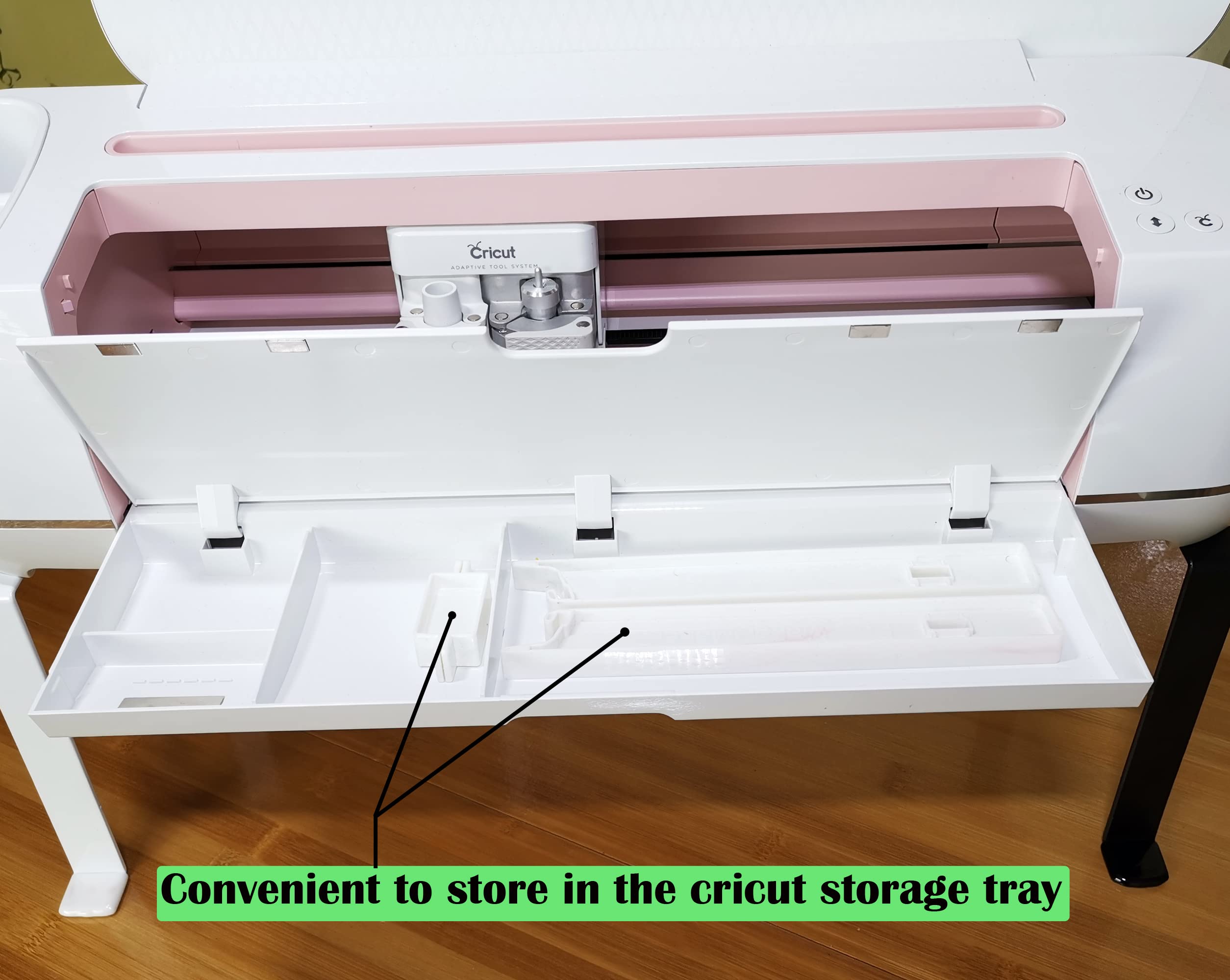 Extension Tray Compatible with Cricut Maker3 Maker and Explore Air3 Air2 Air,Cutting Mat Extender Support for Maker and Explore Air Series (White)