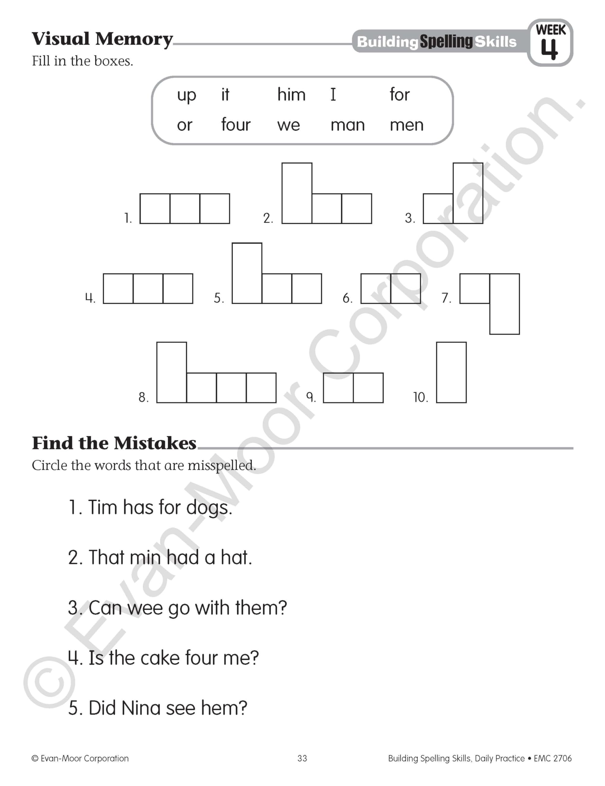 Evan-Moor Building Spelling Skills, Grade 2 - Homeschooling & Classroom Resource Workbook, Reproducible Worksheets, Teaching Edition, Spelling Strategies, Reading and Writing Skills