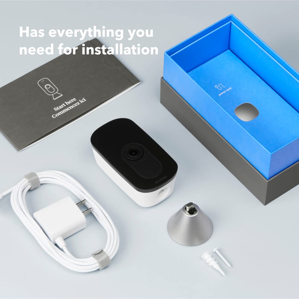 ecobee New Smart Thermostat Premium with Smart Sensor and Air Quality Monitor + ecobee SmartCamera