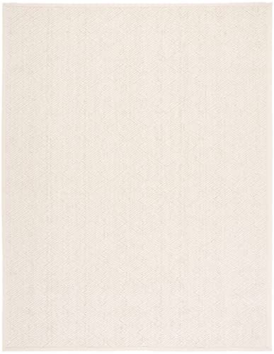 SAFAVIEH Natural Fiber Collection 8' x 10' Ivory NF483A Handmade Premium Wool & Jute Area Rug