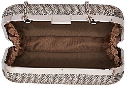 Jessica McClintock womens Sparkle Minaudier, Champagne, One Size US