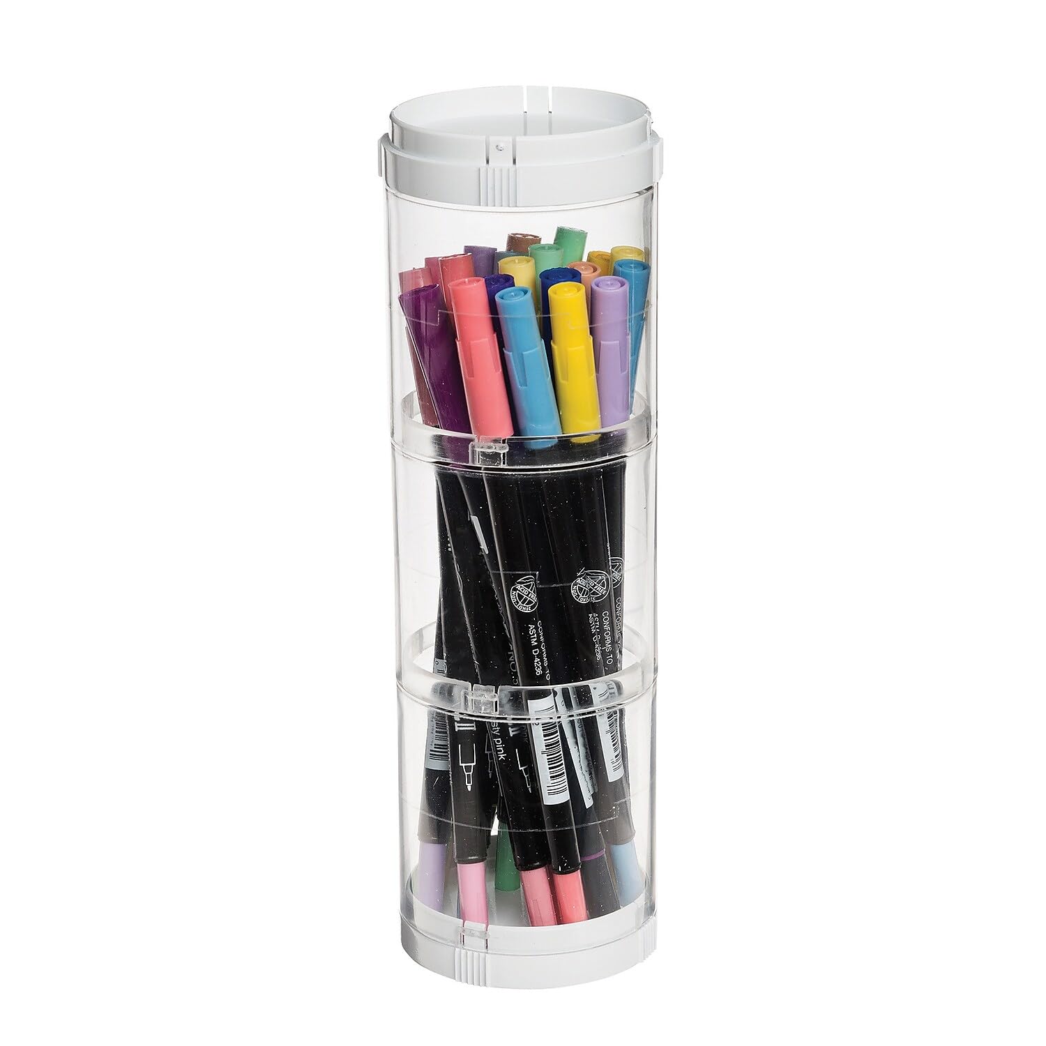 Deflecto Stacking Organizers, 3" x 11.67" x 3", 3 Compartments (20101CR)