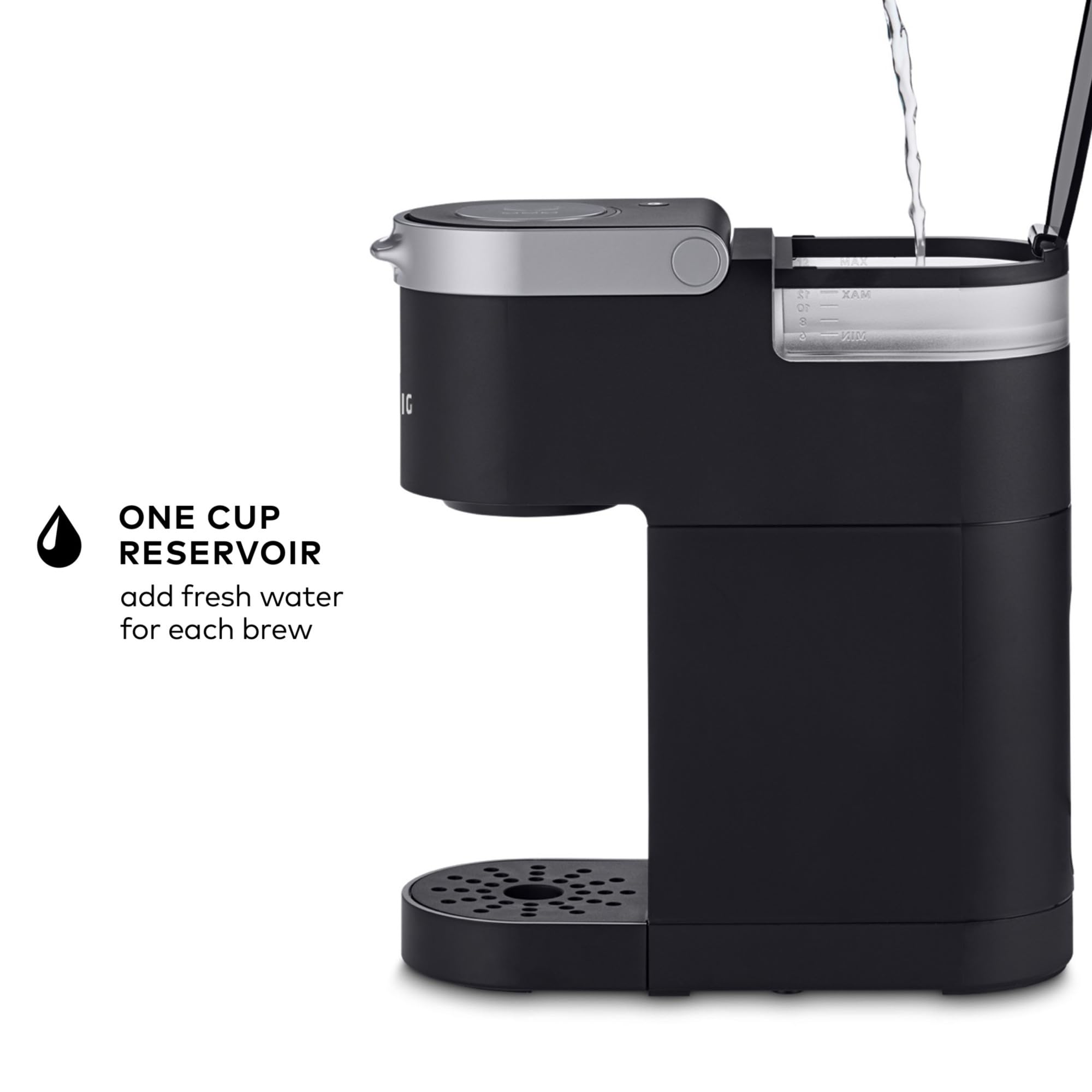 Keurig K-Mini Coffee Maker, Single Serve K-Cup Pod Coffee Brewer, 6 to 12 oz. Brew Sizes, Black