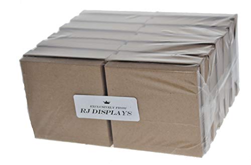 THTC Brown Kraft Square Cardboard Jewelry Gift Boxes 3.5 x 3.5 x 1 Inches-16 Pack