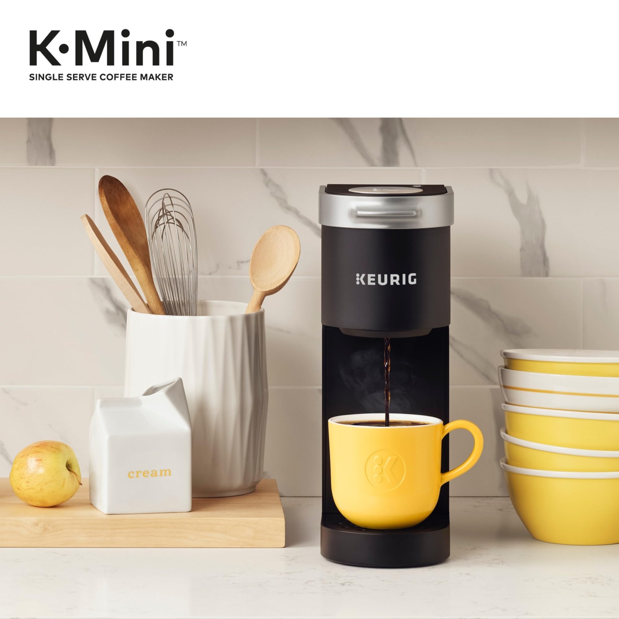 Keurig K-Mini Coffee Maker, Single Serve K-Cup Pod Coffee Brewer, 6 to 12 oz. Brew Sizes, Black