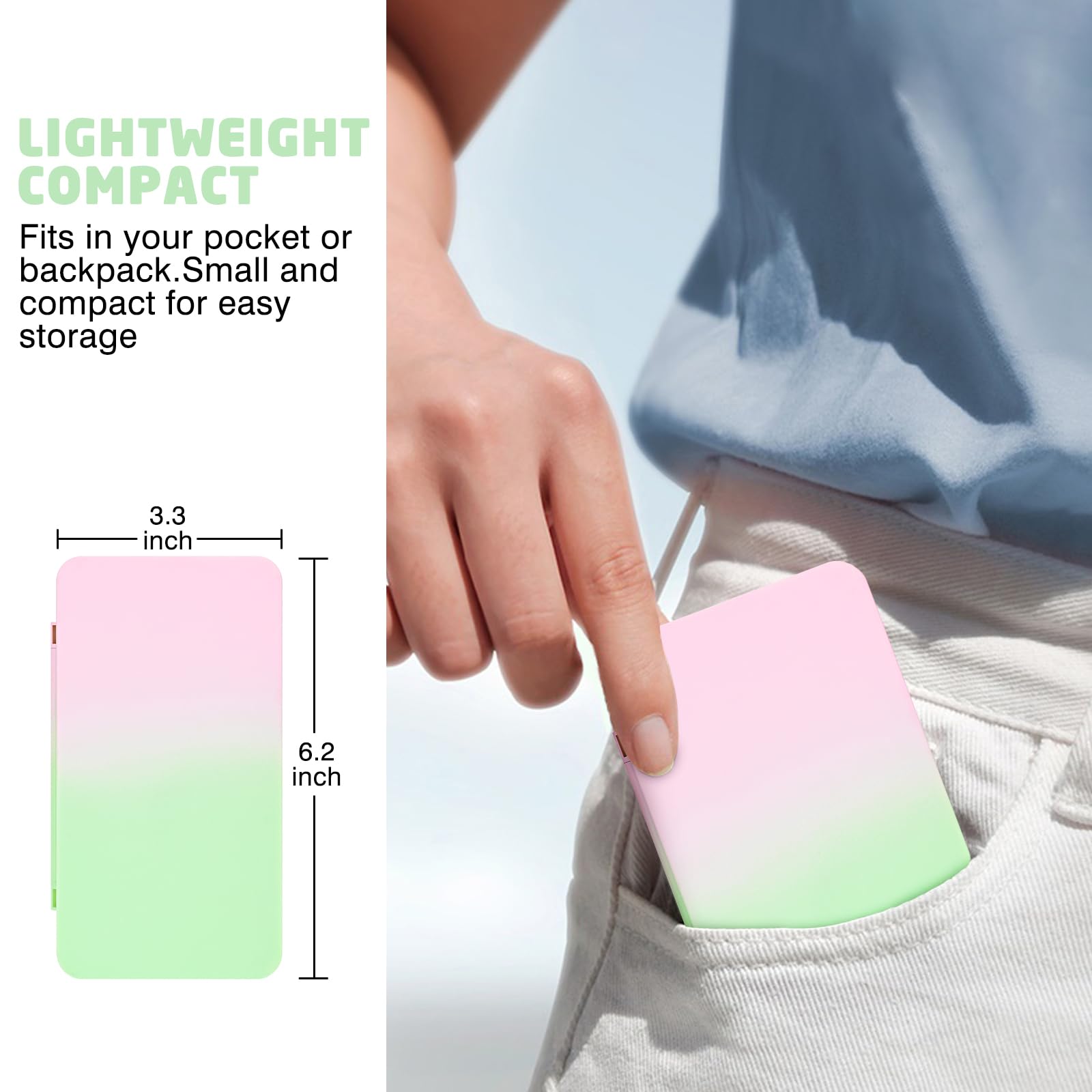DLseego Game Card Case for Switch Lite/Switch/Switch OLED, Switch Game Cartridge Memory Card Portable Storage Box with 24 Game Card Slots and 48 Micro SD Card Slots-Pink Green
