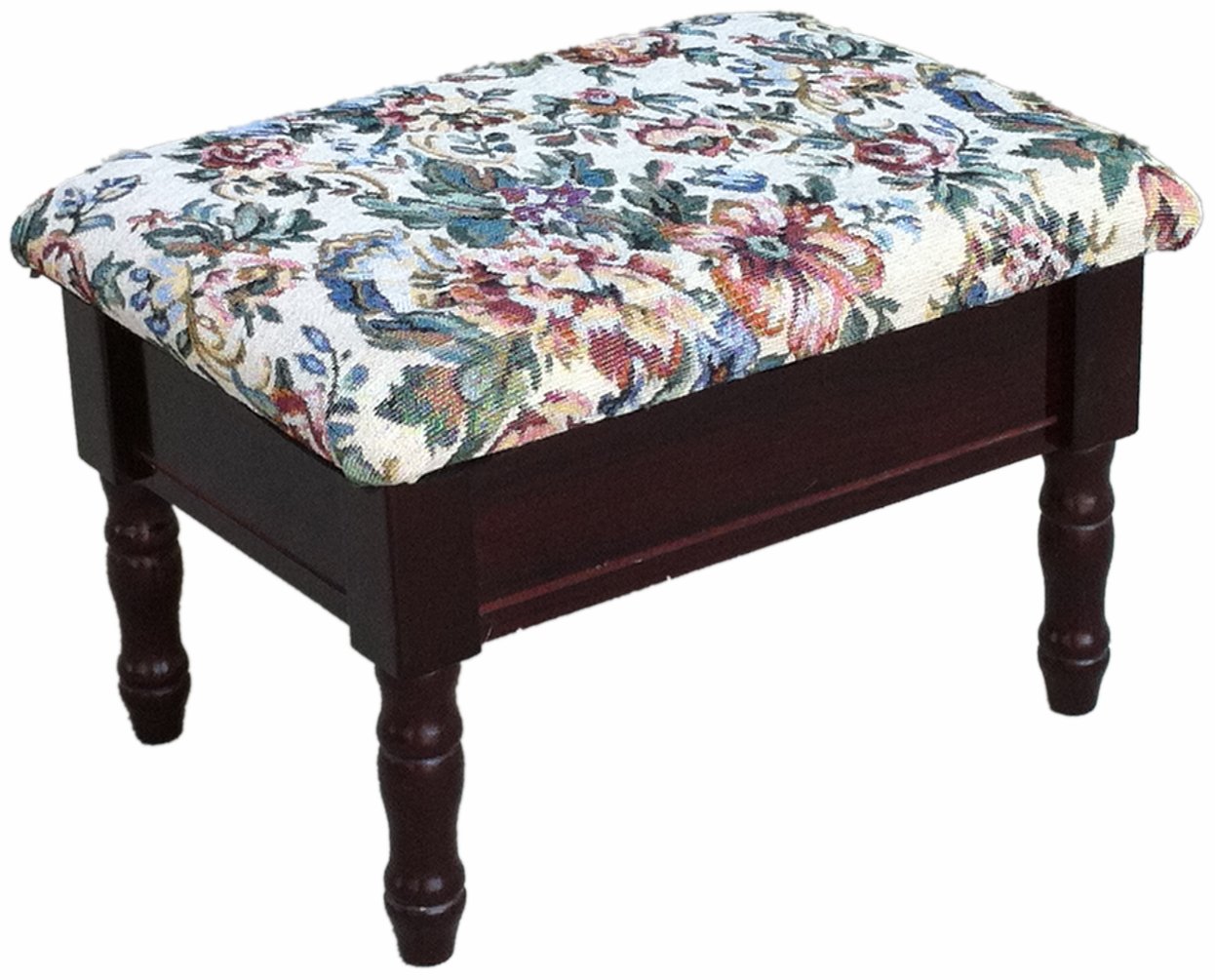 Frenchi Furniture Foot Stool, Cherry
