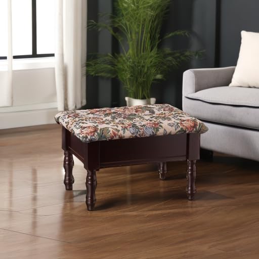 Frenchi Furniture Foot Stool, Cherry