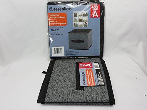 Lightweight Storage Bin with Pull Handle 9x9x8 Inches 22.9x22.9x20.3 Cm