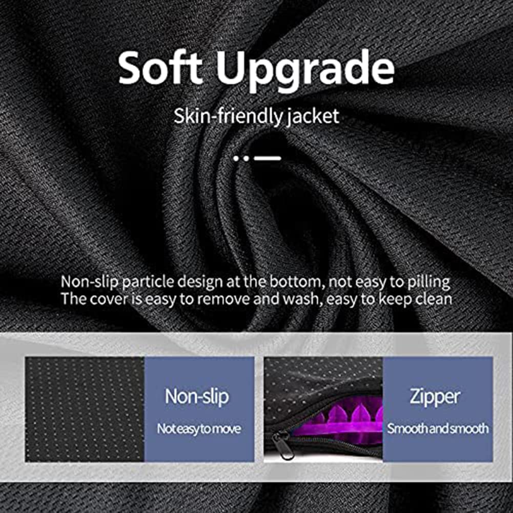 Extra Thick Gel Seat Cushion, Office Seat Cushion for Long Sitting Breathable Egg Gel Cushion for Office Home Chairs, Cars, Long Trips – Back, Sciatica, Hip, Tailbone Pain Relief Cushion (Voilet)