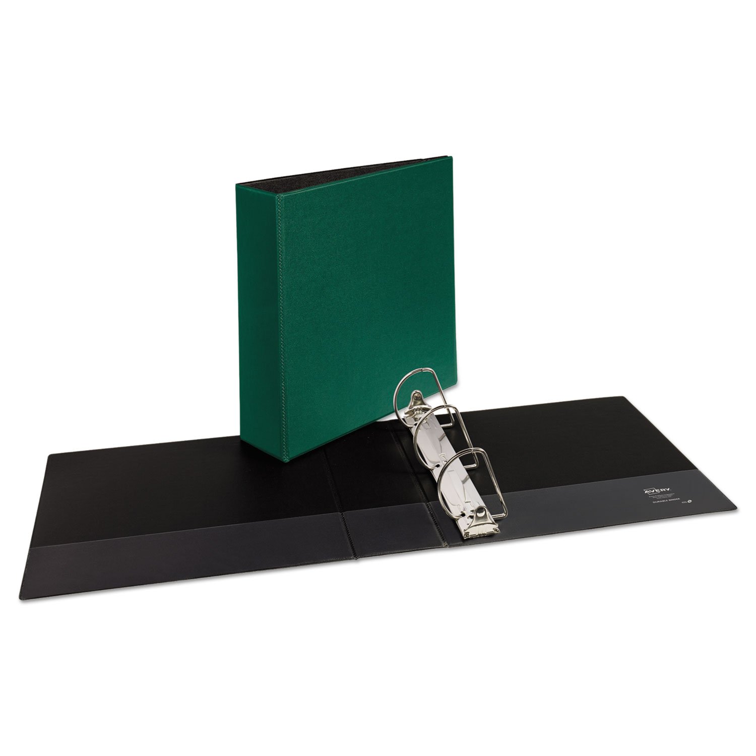 Avery 27653 Durable Binder, 3-Inch Capacity Slant Rings, 8-1/2 x 11, Green, 1/EA