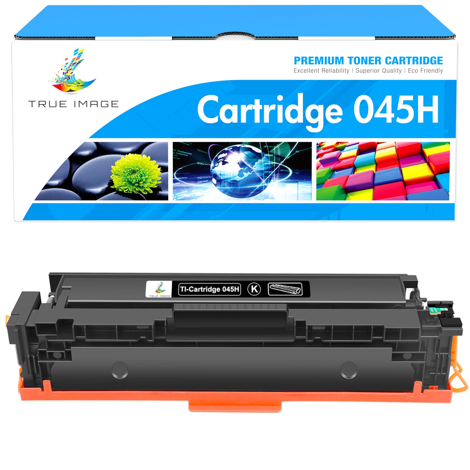 TRUE IMAGE Compatible Toner Cartridge Replacement for Canon 045 045H CRG-045H MF634 Color ImageCLASS MF634Cdw MF632Cdw LBP612Cdw MF632 Printer Ink (Black, 1-Pack)