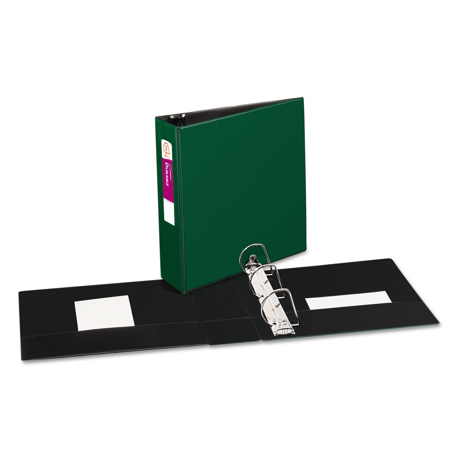 Avery 27653 Durable Binder, 3-Inch Capacity Slant Rings, 8-1/2 x 11, Green, 1/EA