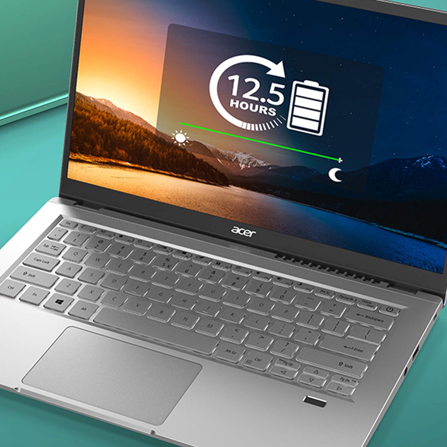Acer Swift 3 Thin & Light Laptop | 14" Full HD IPS 100% sRGB Display | AMD Ryzen 7 5700U Octa-Core Processor | 8GB LPDDR4X | 512GB NVMe SSD | WiFi 6 | Backlit KB | FPR | Amazon Alexa | SF314-43-R2YY