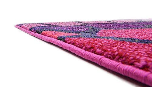 Unique Loom Estrella Collection Geometric, Abstract, Colorful, Modern, Mosaic Area Rug, 7 x 10 ft, Multi/Blue