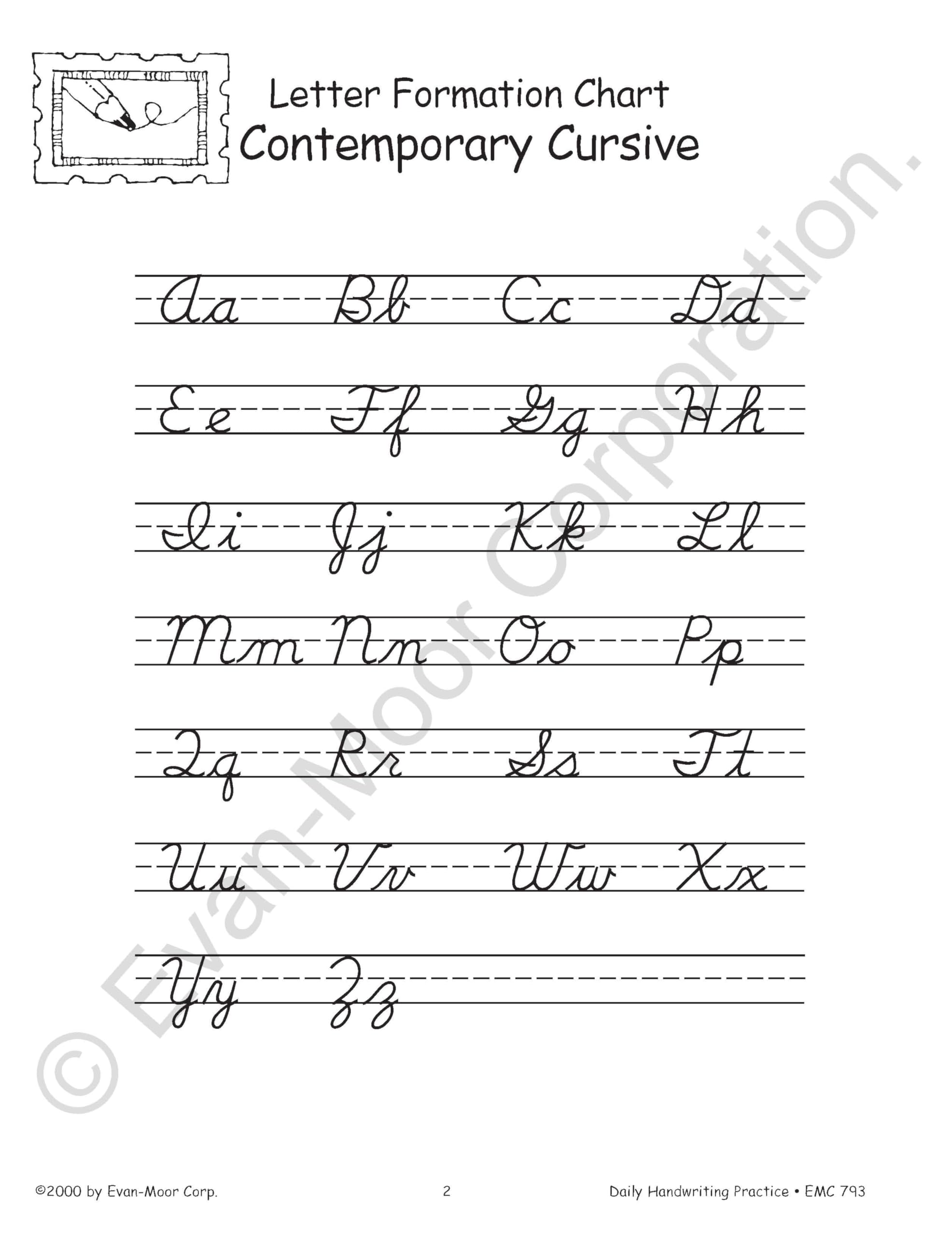 Daily Handwriting Practice: Contemporary Cursive, Kindergarten - Grade 6 Teacher Edition