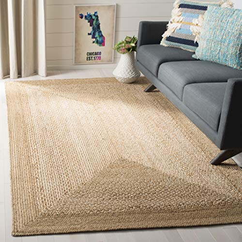 SAFAVIEH Natural Fiber Collection 3' x 5' Ivory NF885B Handmade Farmhouse Country Jute Area Rug