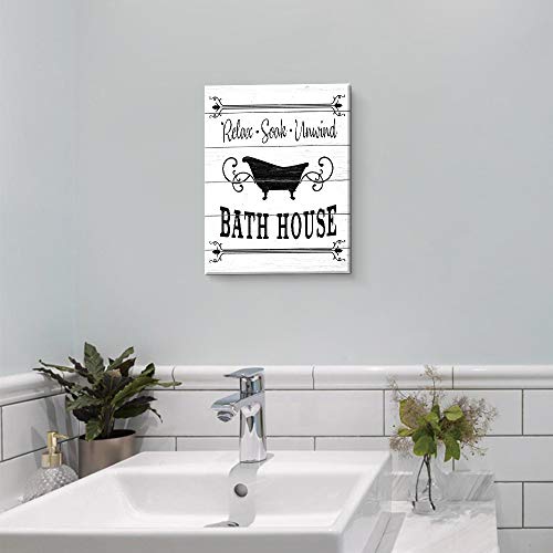 Bathroom Wall Art Bathroom Wall Decor Vintage Canvas Prints Bath House Bathroom Signs Decor