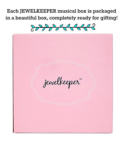 Jewelkeeper Ballerina Musical Jewelry Box with 3 Pullout Drawers, Ballet Slipper Design, Swan Lake Tune