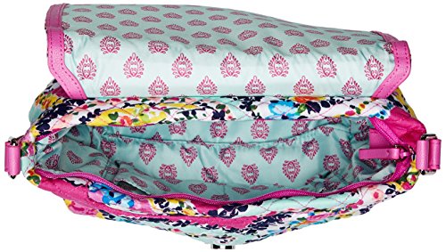 Vera Bradley Women's Cotton Carson Crossbody Purse, Wildflower Paisley, One Size