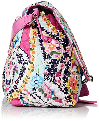 Vera Bradley Women's Cotton Carson Crossbody Purse, Wildflower Paisley, One Size