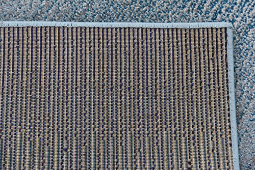 Unique Loom Estrella Collection Distressed, Gradient, Dark Colors, Abstract, Modern Area Rug, 5 ft x 8 ft, Blue/Beige