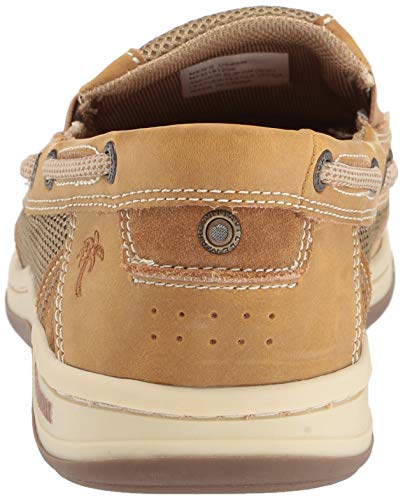 Margaritaville Men's Anchor Slip On Boat Shoe, Light Tan, 10.5