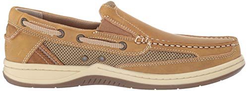 Margaritaville Men's Anchor Slip On Boat Shoe, Light Tan, 10.5