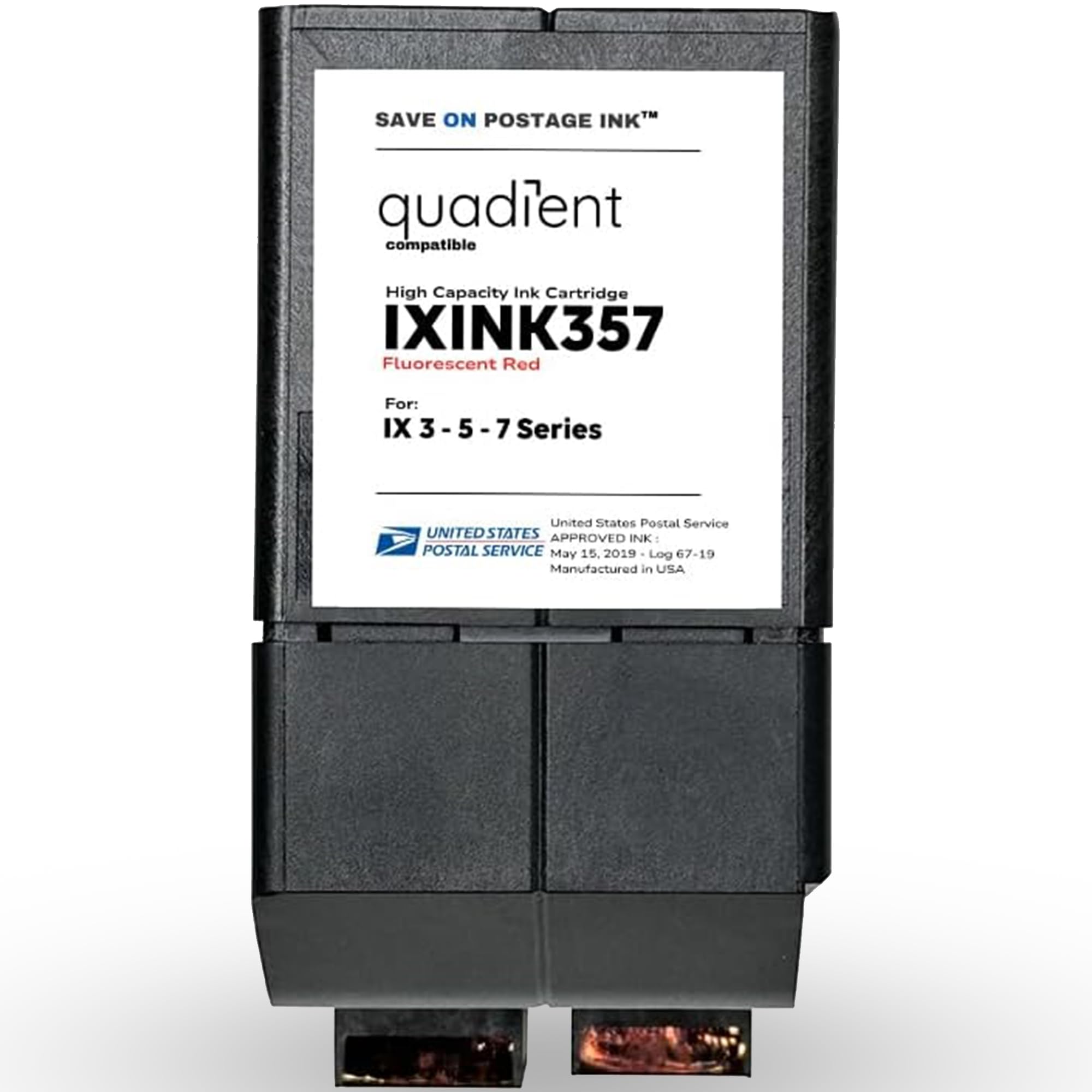 Save On Postage Ink Compatible IXINK357 Quadient Neopost Compatible Ink Cartridge for IX5 & IX7 Mailing System (1 Pack)