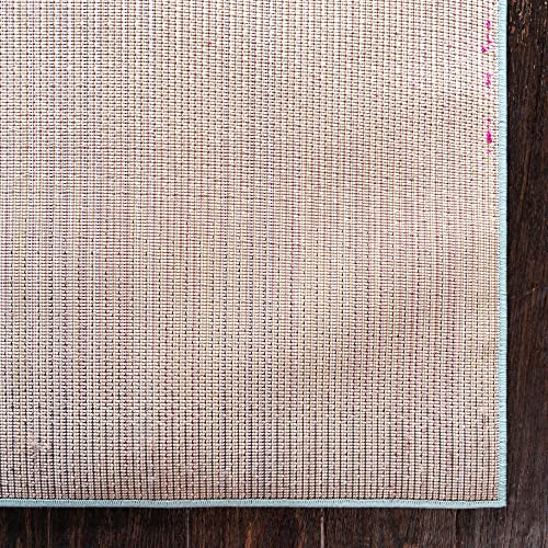 Unique Loom Estrella Collection Distressed, Gradient, Dark Colors, Abstract, Modern Area Rug, 5 ft x 8 ft, Blue/Beige