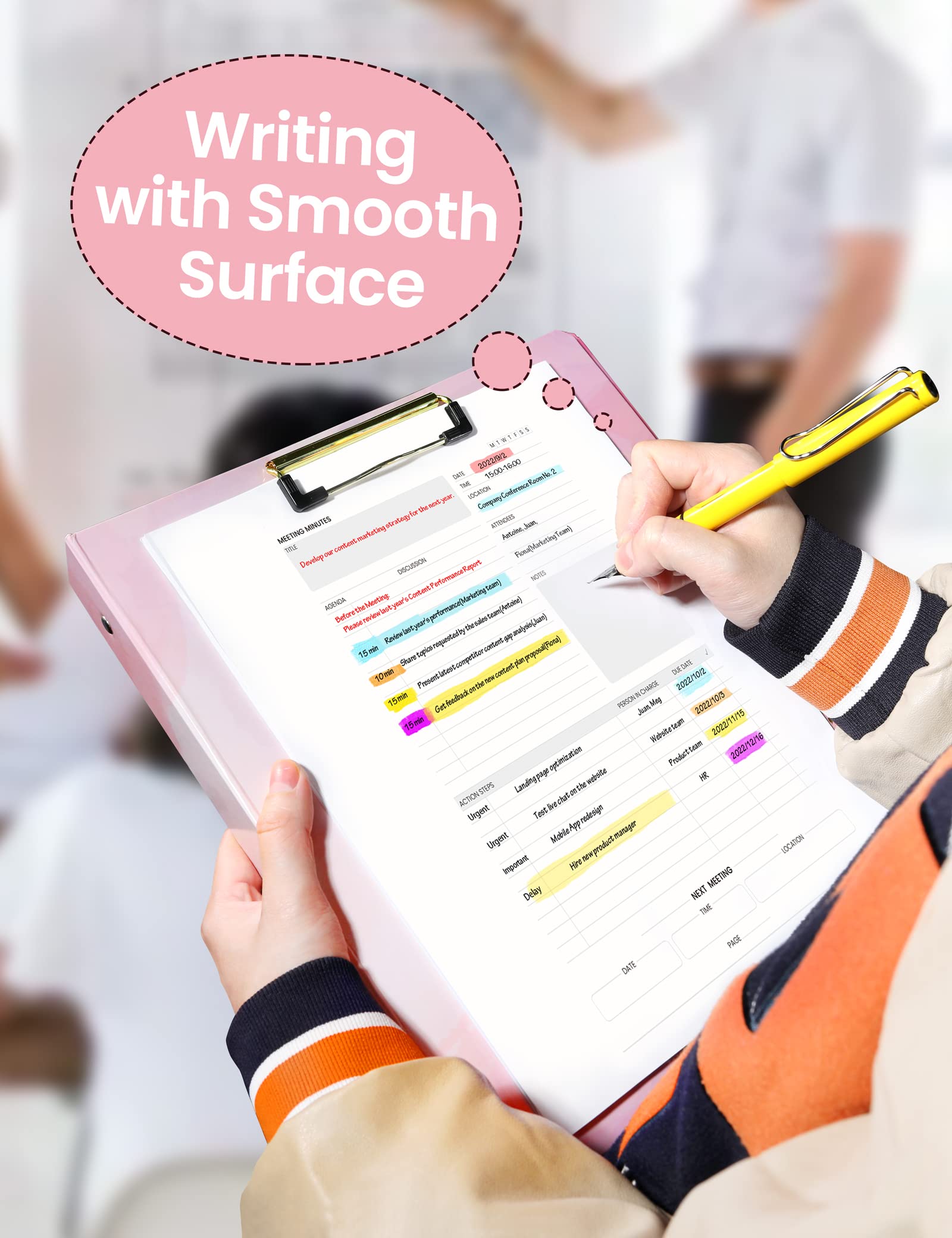 SUNEE 3 Ring Binder 1 Inch, Cute Binder with Clipboard, 2 Pockets, 5 Tab Dividers & Label Stickers, Decorative Pink Marble Heavy Duty Three Ring Binder (Fit 8.5x11 Inches) for Office Binder Supplies