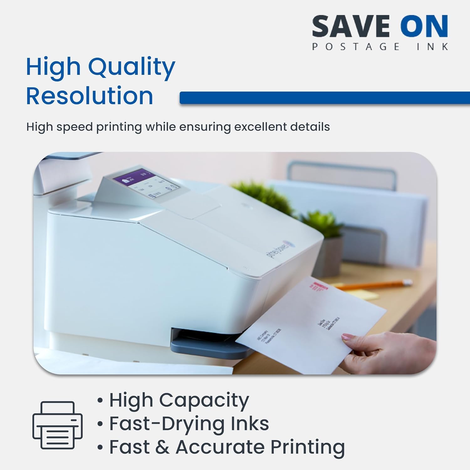 Save On Postage Ink Compatible IXINK357 Quadient Neopost Compatible Ink Cartridge for IX5 & IX7 Mailing System (1 Pack)