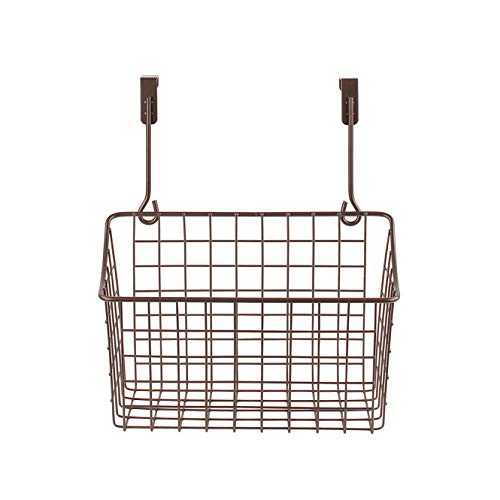 Spectrum Diversified Grid Storage Basket Over The Cabinet, Medium, Bronze