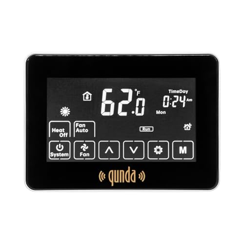 Universal Thermostat WiFi Touch-Screen Programmable, 7 Single Day, 7 Inch Screen, 24V Hardwire, Air Conditioner Remote ControI Mobile Phone Control, Android and iOS Compatible and HVAC System