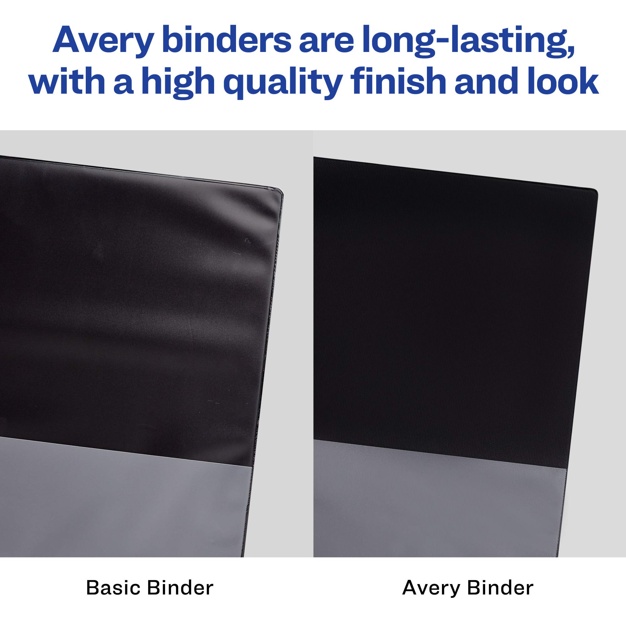 Avery Heavy-Duty View 3 Ring Binder, 1" Slant Rings, Holds 11" x 17" Paper, 1 White Binder (72124)