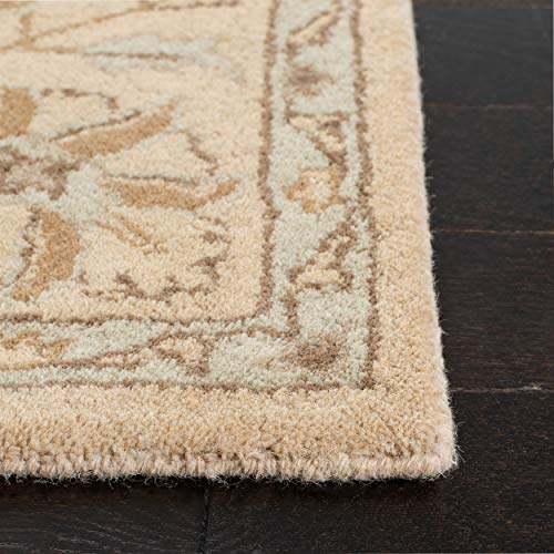 SAFAVIEH Wyndham Collection 8' x 10' Light Gold / Light Gold WYD205A Handmade Modern Premium Wool Area Rug