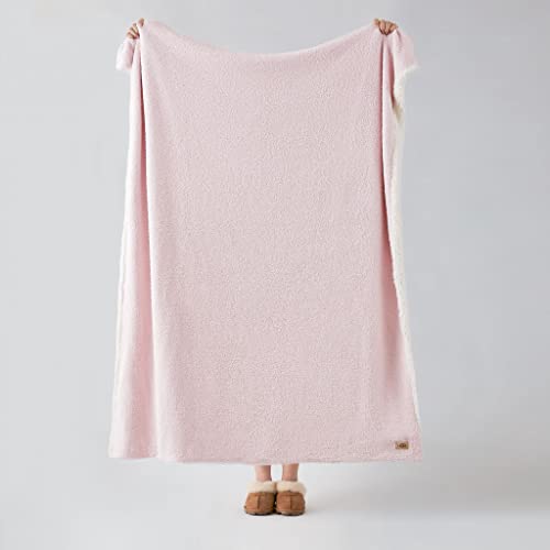 UGG Ana Knit Throw Blanket - Plush Oversized Reversible Accent Blanket - 50β x 70β - Shell