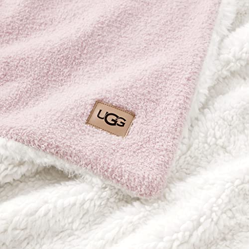 UGG Ana Knit Throw Blanket - Plush Oversized Reversible Accent Blanket - 50β x 70β - Shell