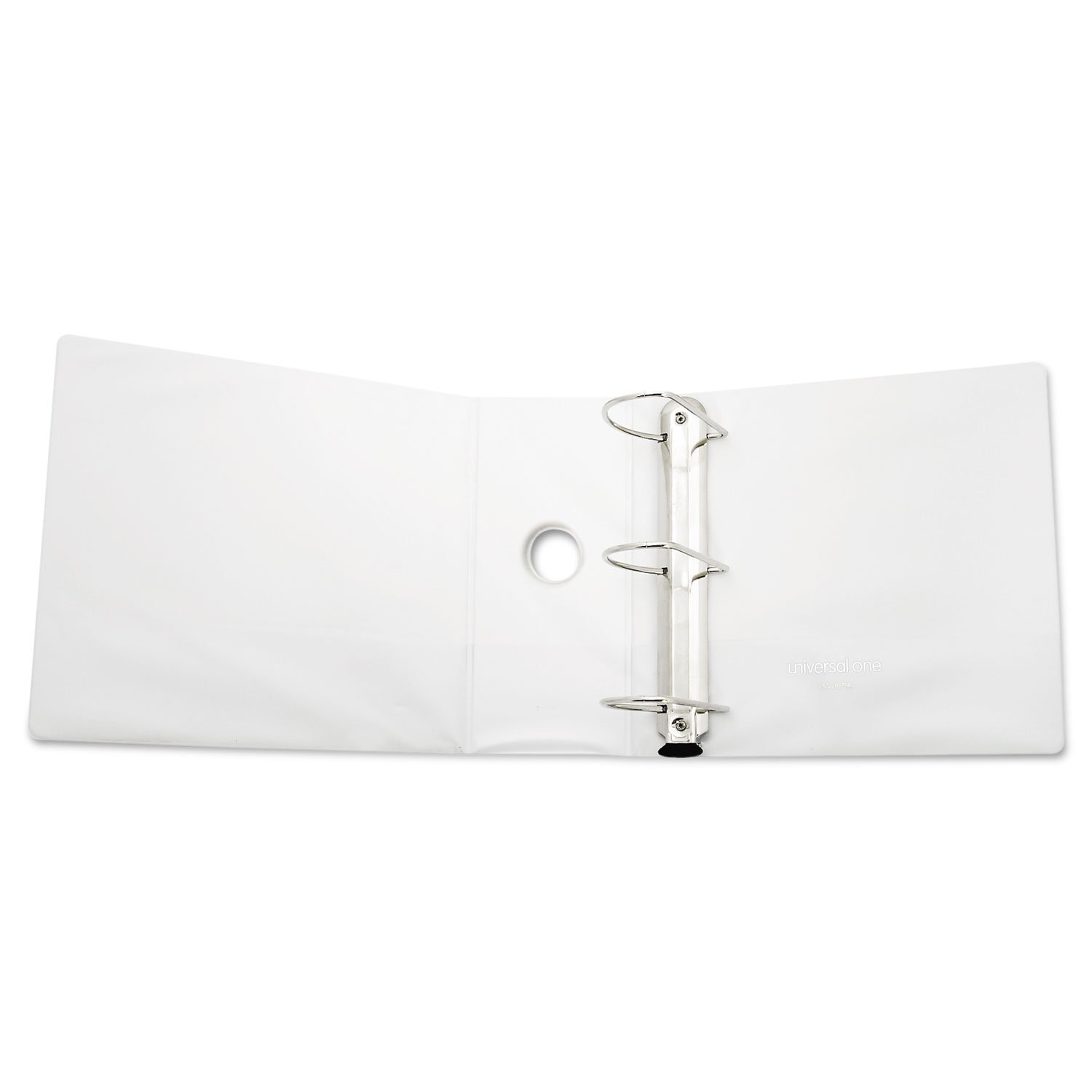 Universal UNV30756 Deluxe Easy-to-Open 5 in. Capacity 11 in. x 8.5 in. (3) D-Ring View Binder - White
