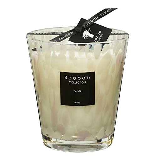 Baobab Pearls White Candle, Candle Wax, 16 x 10 x 16 cm, Model Number: MAX16PW