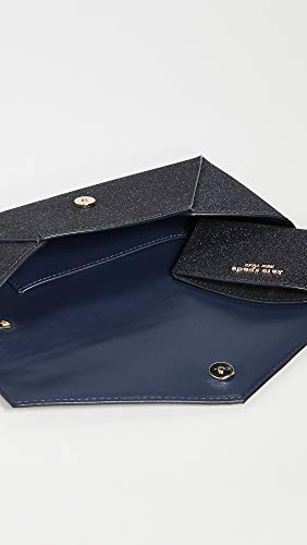 Kate Spade New York Women's Burgess Court Chain Clutch, Lakeshore Blue Glitter, One Size