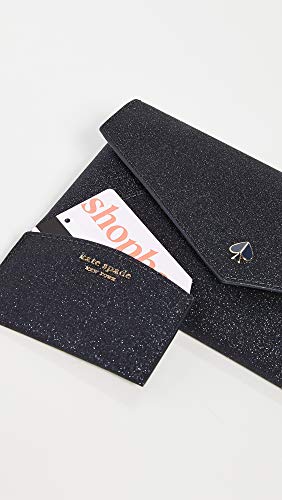 Kate Spade New York Women's Burgess Court Chain Clutch, Lakeshore Blue Glitter, One Size