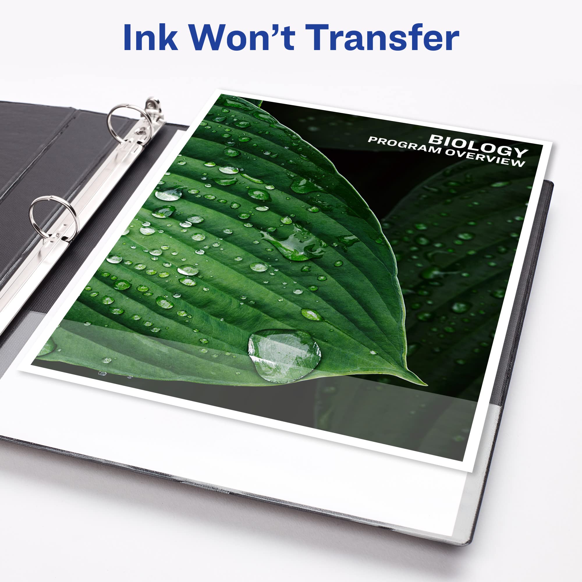 Avery Heavy-Duty View 3 Ring Binder, 3" One Touch EZD Rings, 3.5" Spine, 1 Navy Blue Binder (79803)