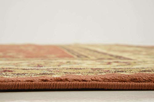 Unique Loom Voyage Collection Traditional Oriental Classic Intricate Design Area Rug, 9 ft 0 in x 12 ft 0 in, Terracotta/Ivory