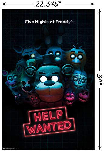 Trends International Five Nights at Freddy's - Help Wanted Wall Poster, 22.375" x 34", Unframed Version