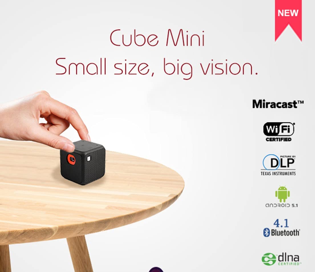 Generic Smart Mini Cube Projector DLP Portable LED Projector M5