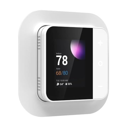 Vine 4 Inches Full Touch Screen TJ-560 Programmable Smart Wi-Fi Thermostat for Home with App Control, Energy Saving, Easy Installation, Compatible with Alexa and Google Assistant, White