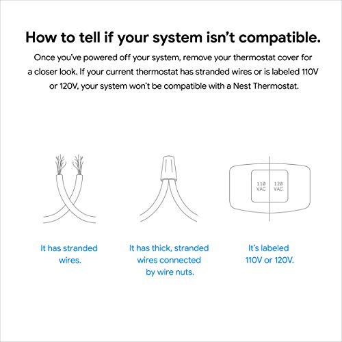 Google Nest Thermostat - Smart Thermostat for Home - Programmable Wifi Thermostat - Fog