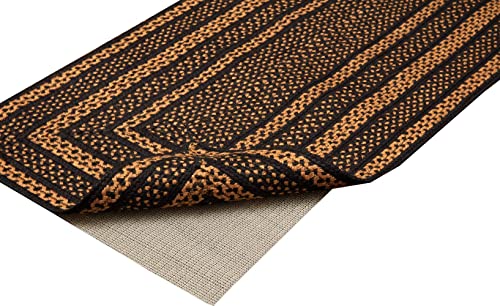 VHC Brands Classic Country Primitive Flooring-Farmhouse Jute Black, Stair Tread, Non-Stenciled