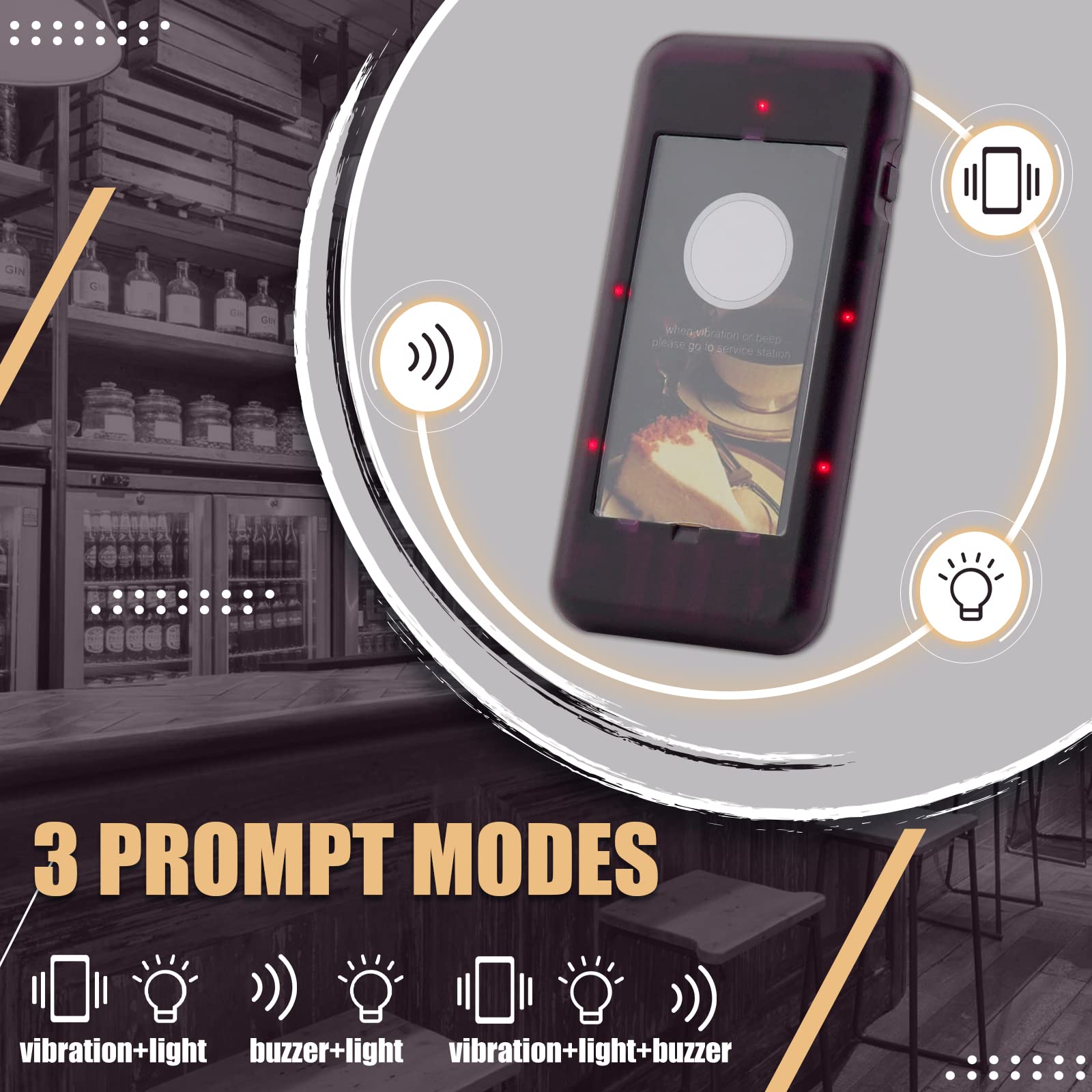 Retekess T112 Restaurant Pager System,Restaurant Buzzer with Transmitter and 20 Chargeable Pagers for Restaurant,Food Truck,Hospital,Church